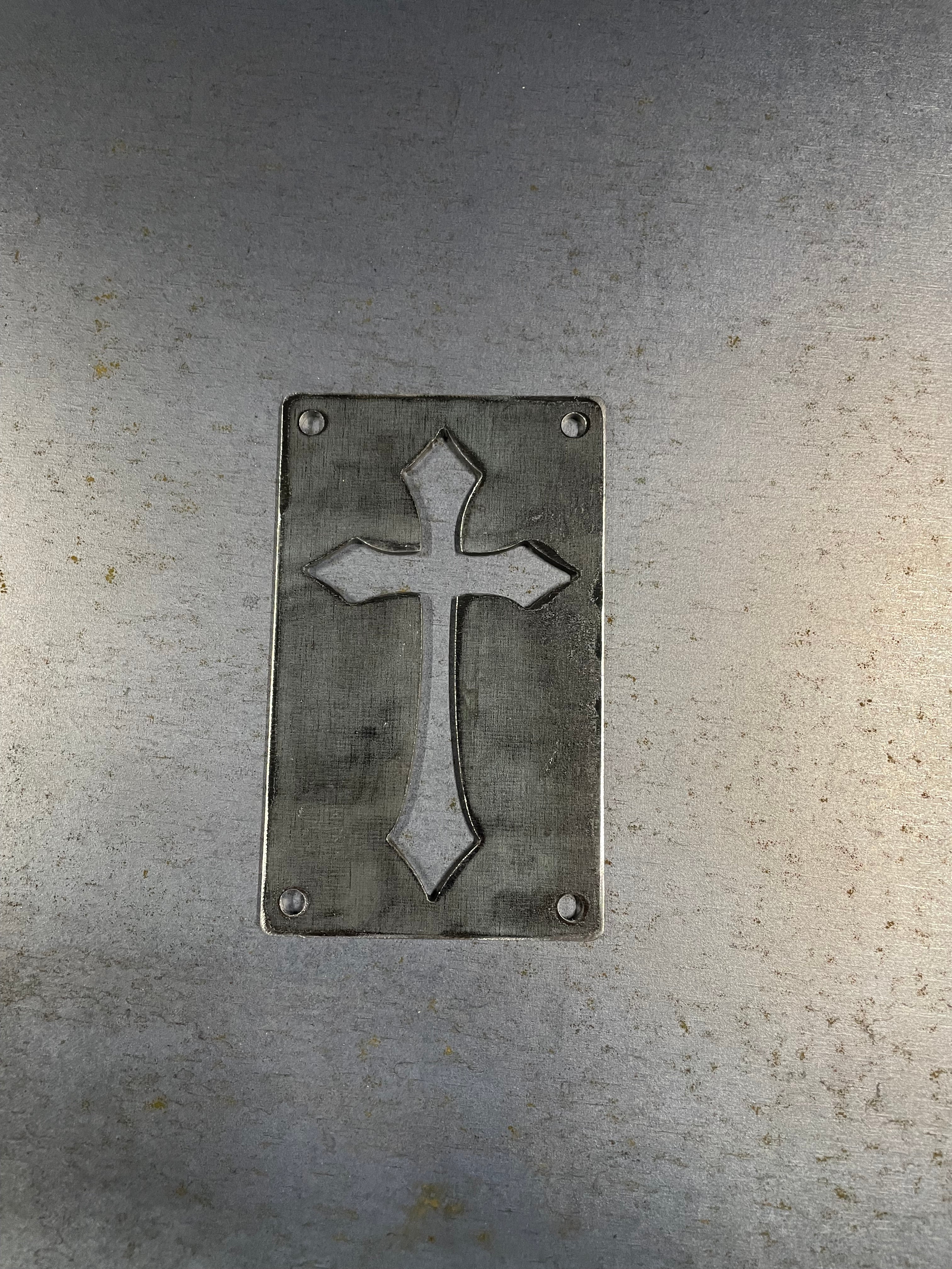 Honda delete plate small cross – Dirty N Deep Fab